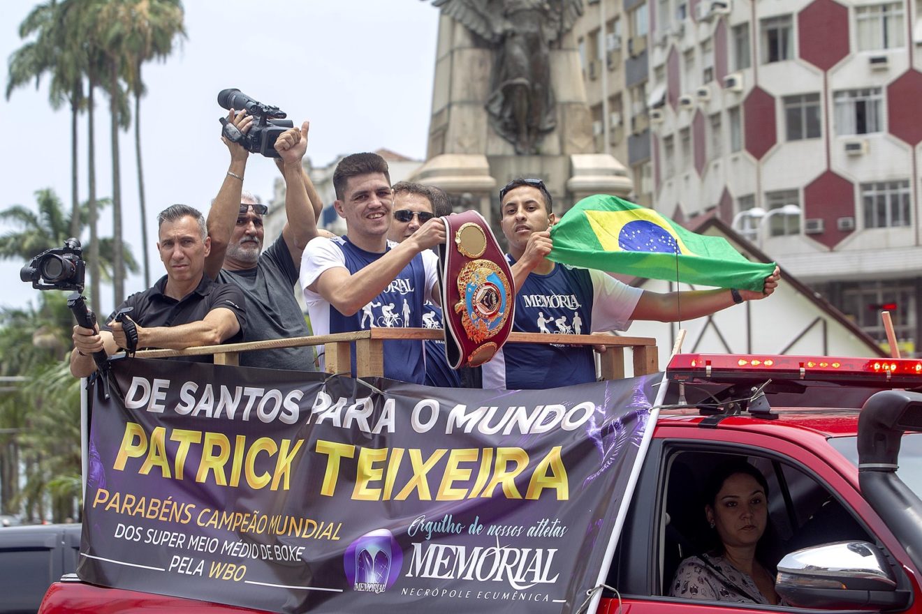 VIDEO: WBO Jr. Middleweight World Champion Patrick Teixeira honored in ...
