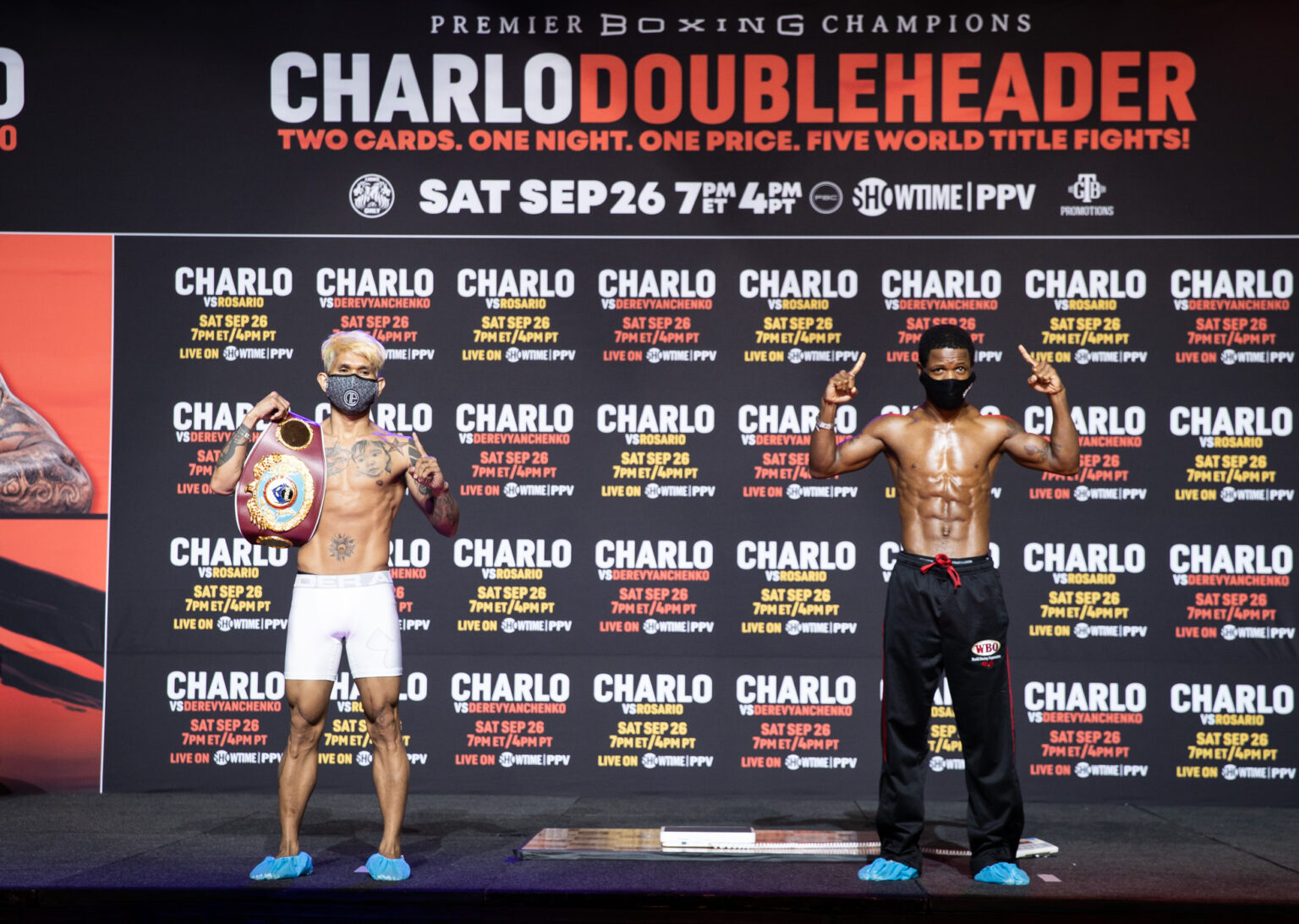 WEIGH-IN RESULTS: WBO Championship Bouts for Saturday - WBO