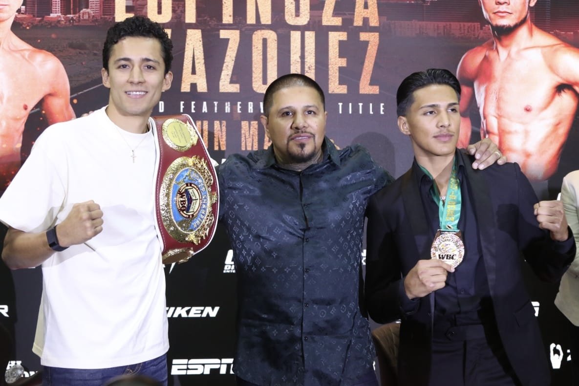 Rafael Espinoza defends WBO featherweight world title against Edward ...