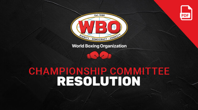 World Boxing Organization Homepage - WBO