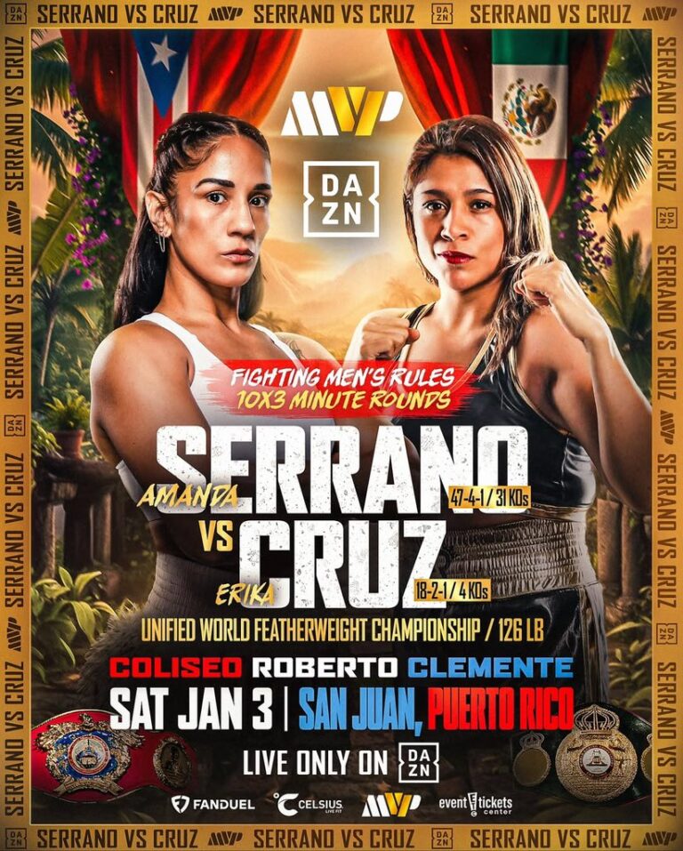 Unified WBO Champion Amanda Serrano Set For Erika Cruz Rematch In San ...