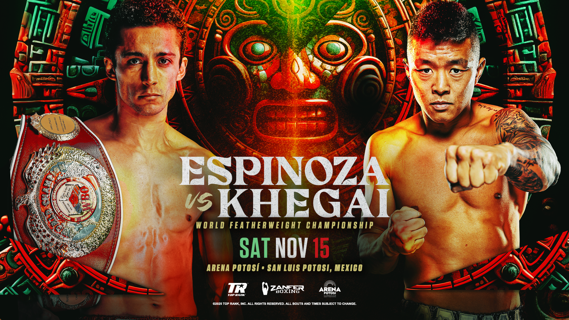 Rafael Espinoza-Arnold Khegai Featherweight World Title Showdown Set ...